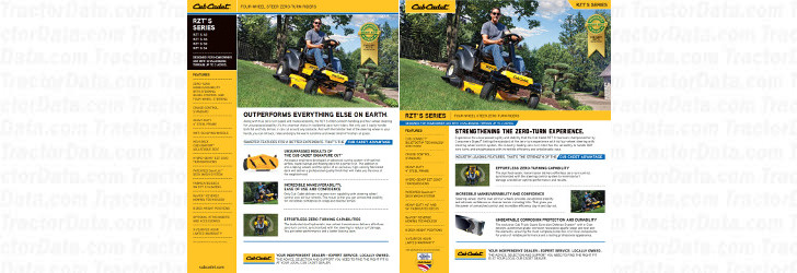 TractorData.com Cub Cadet RZT S46 tractor information