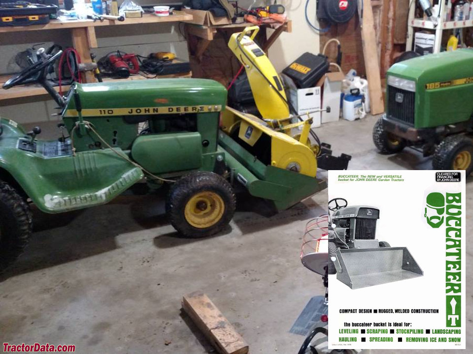 TractorData.com John Deere 110 tractor photos information