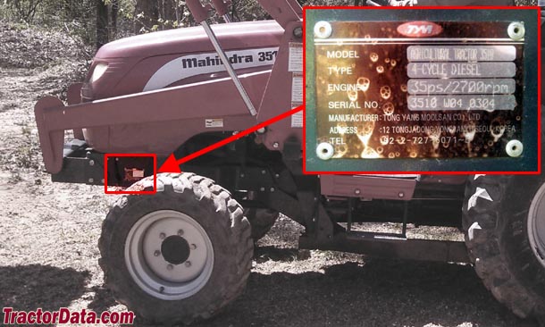 TractorData.com Mahindra 3510 tractor photos information