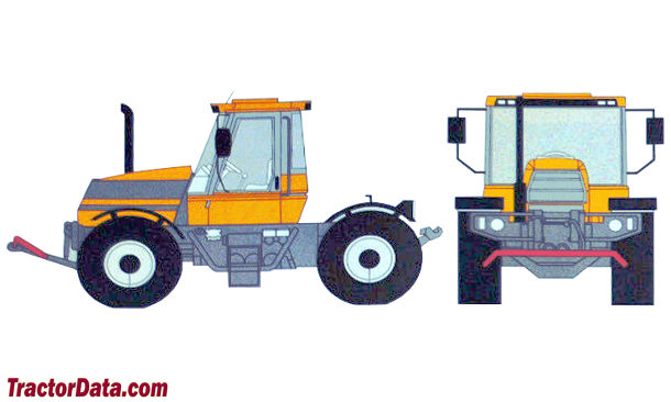 TractorData.com JCB Fastrac 135 tractor dimensions information